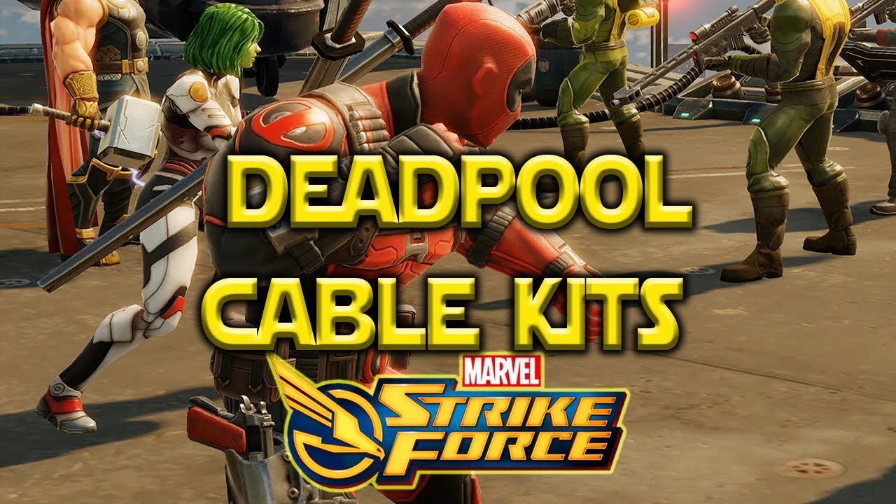 Deadpool Cable Kit Reveal Gameplay - Marvel Strike Force - MSF - YouTube