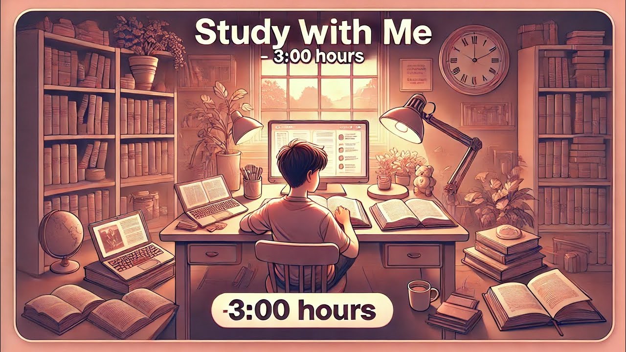 3 : HOURS | LIVE | SELF STUDY WITH ME | - YouTube