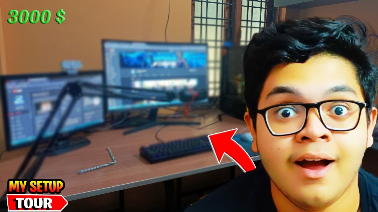 MY 3000$ GAMING SETUP TOUR 😎😎 - YouTube