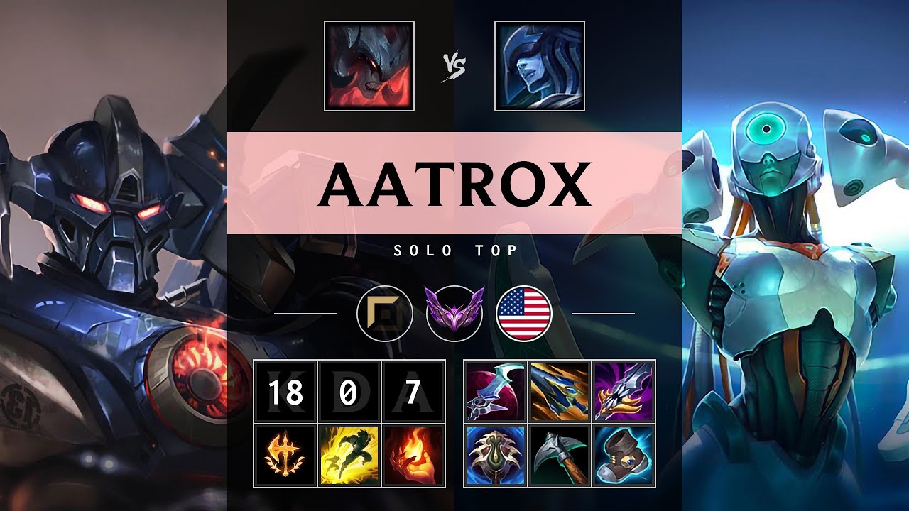 Aatrox Top vs Lissandra: Triple Kill, Legendary - NA Master Patch 14.20 - YouTube