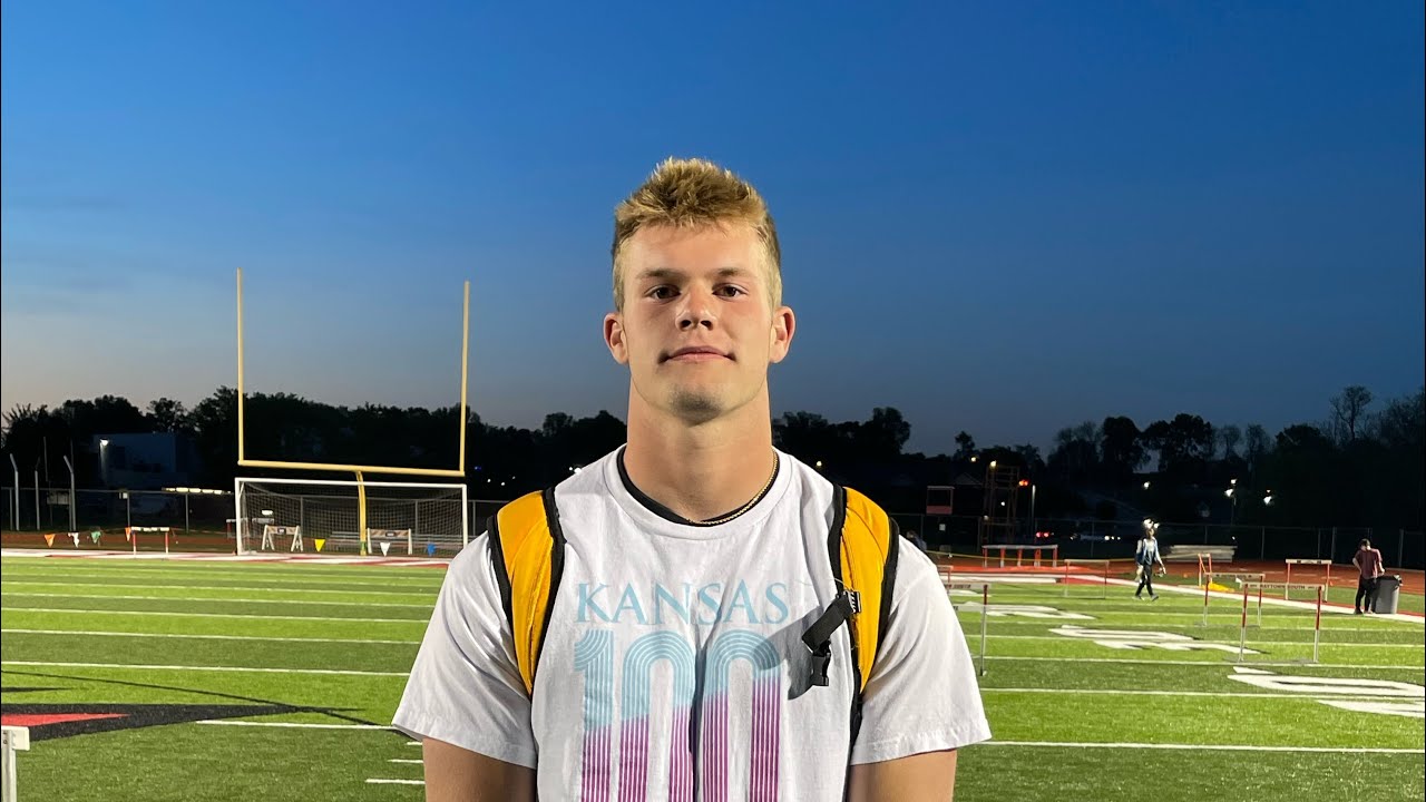 Zach Grace of Kearney with two school records in throws in 2023 - YouTube