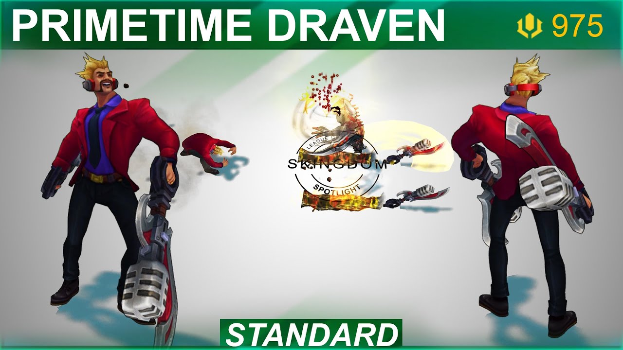 Primetime Draven Skin Spotlight 2020 | SKingdom - League of Legends ...
