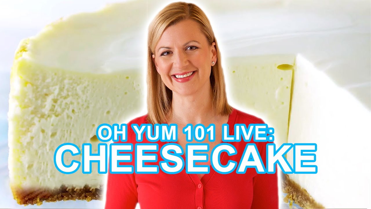 Professional Baker Teaches You How To Make CHEESECAKE LIVE! - YouTube