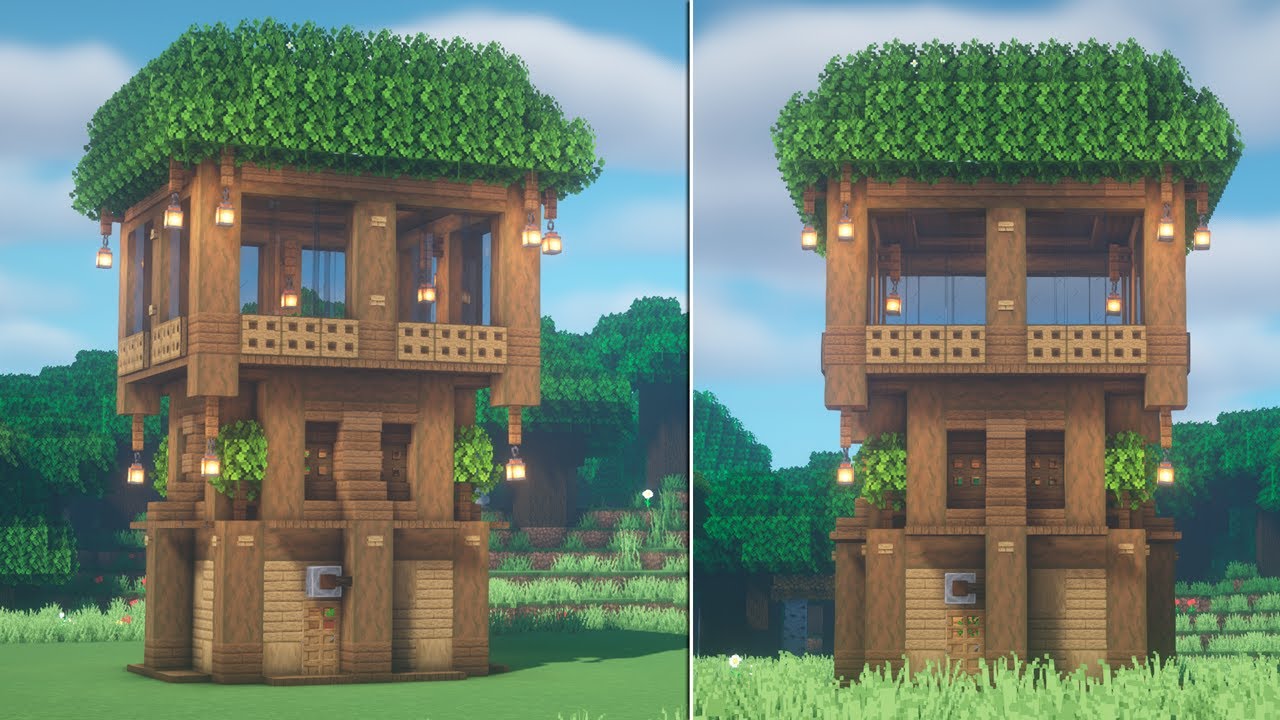 Minecraft: How to Build a Treehouse - YouTube