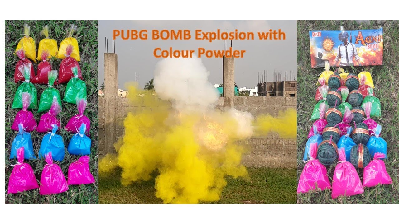 PUBG Bomb with Colour Powder | 90s View | SULTI Bomb with Colour Powder ...