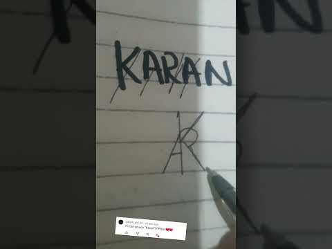KARAN name logo design #youtubeshorts #logodesign #viral - YouTube