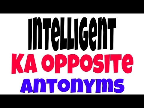 Intelligent ka opposite word | Intelligent ka opposite | Intelligent ...