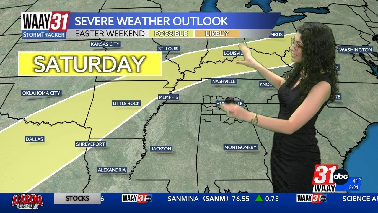 Grace is tracking possible severe weather just to our north - YouTube