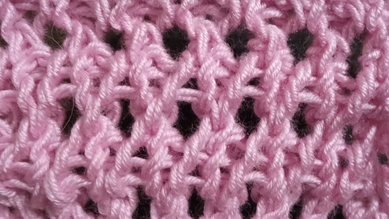 Patterns for knitting.Sample with description - Openwork mesh @LanaSvetlanaLana - YouTube