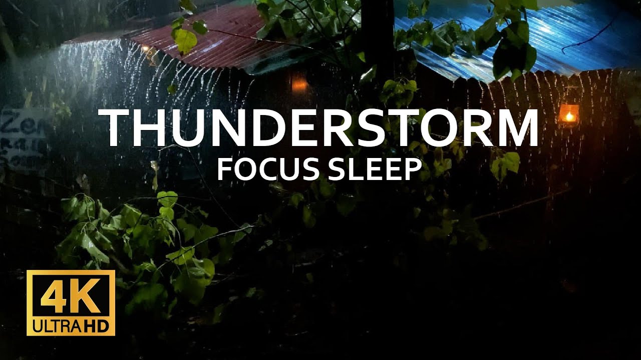 Thunderstorm Sounds for Sleeping ⚡ Sleeping - Pure Relaxing Vibes ...