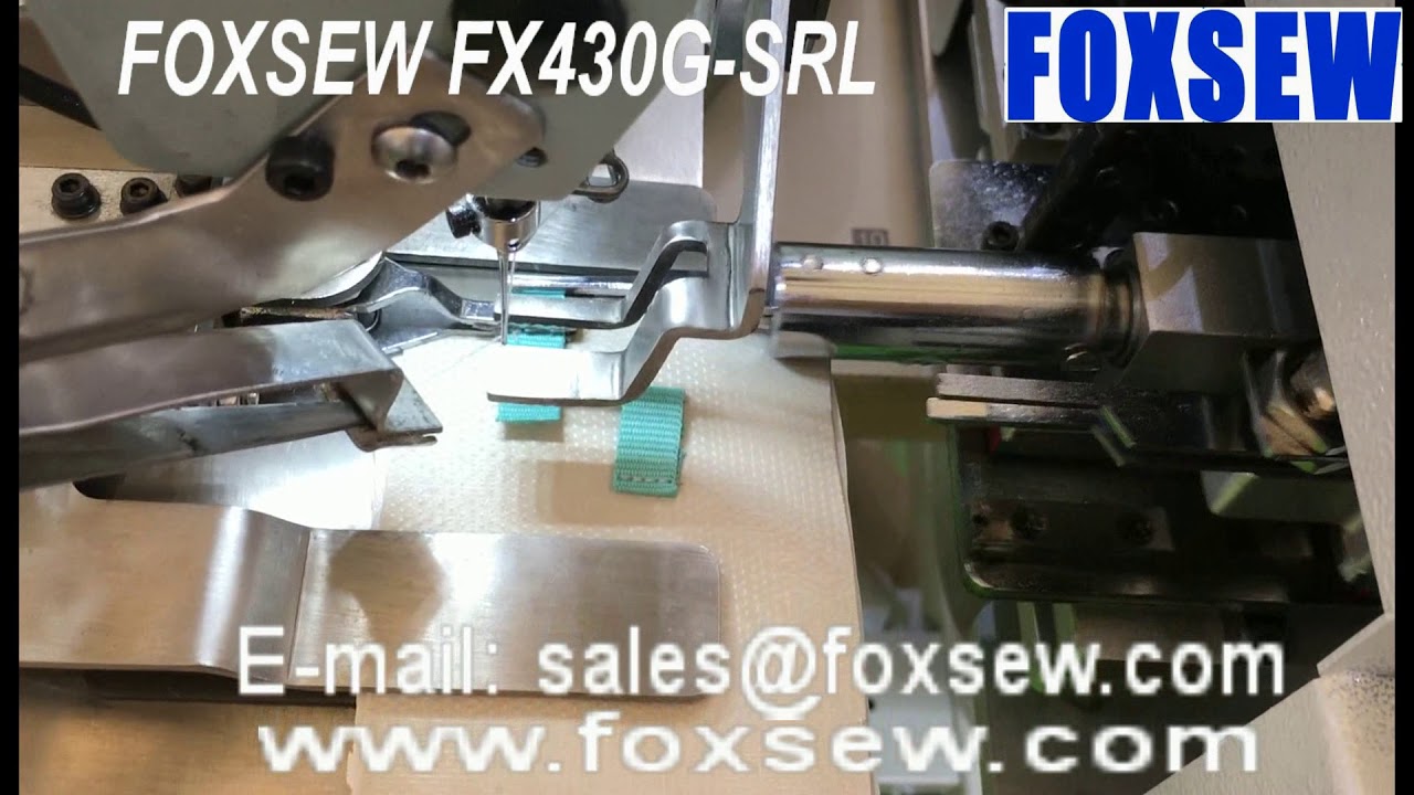 Automatic Shoelace Loop Attaching Sewing Machine - YouTube