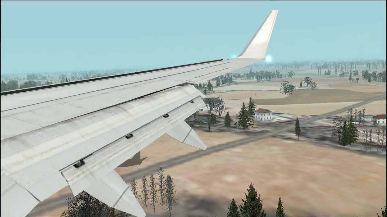 FSX Ryanair Landing high graphics - YouTube