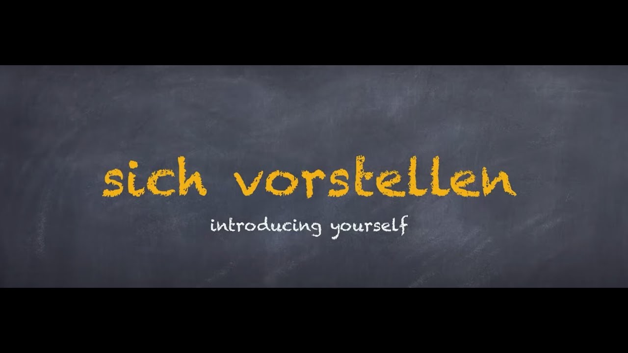 A1 sich vorstellen - YouTube