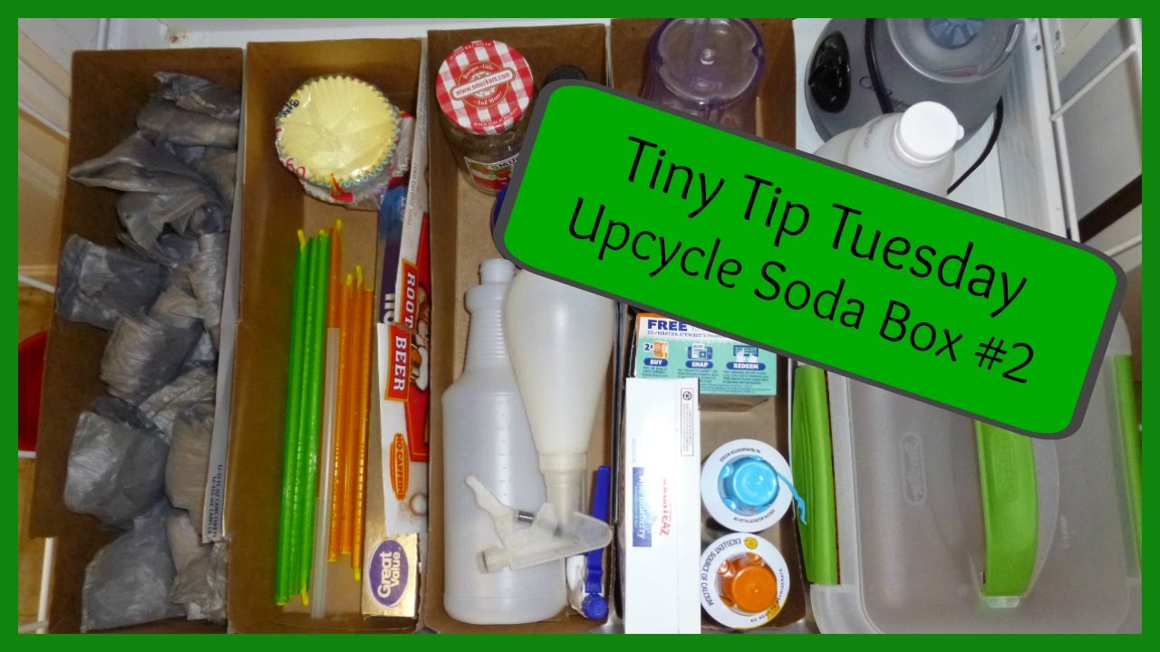 Tiny Tip Tuesday Upcycle Soda Box 2 - YouTube