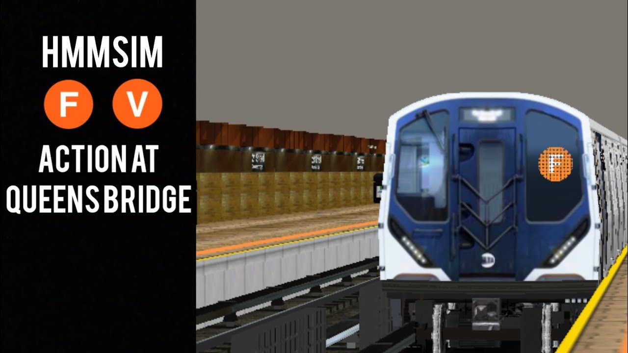 Hmmsim 2 NYC Subway Virtual Railfanning | F/V Train action at ...
