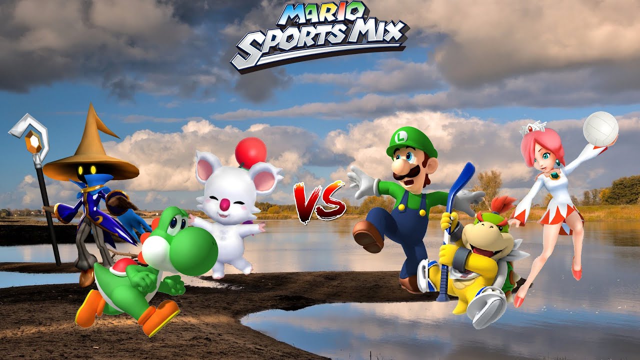 Mario Sports Mix - Volleyball (3 players, Expert CPU) Exhibition Match ...