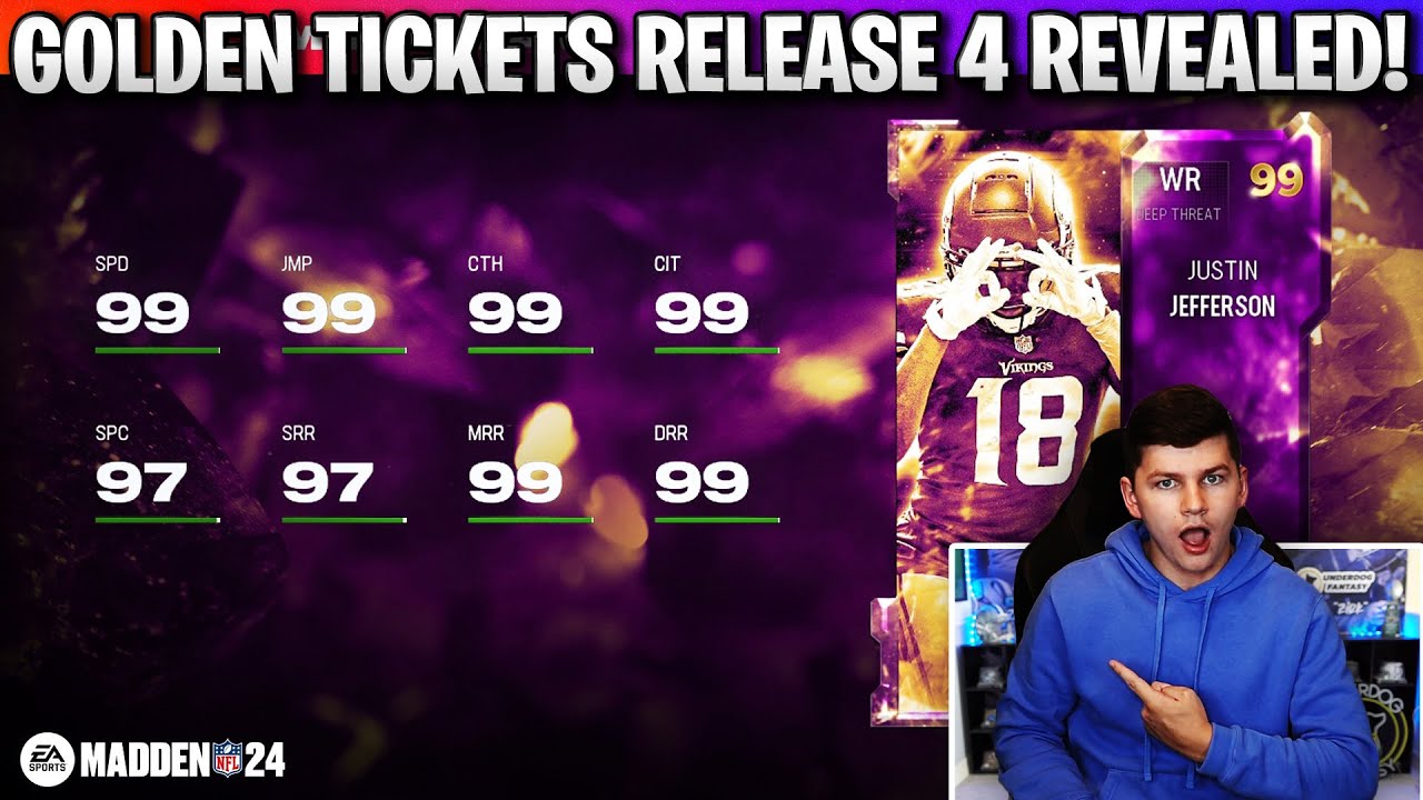 GOLDEN TICKETS RELEASE 4 REVEALED! JEFFERSON, OLB BO, TE VEA, AND ...