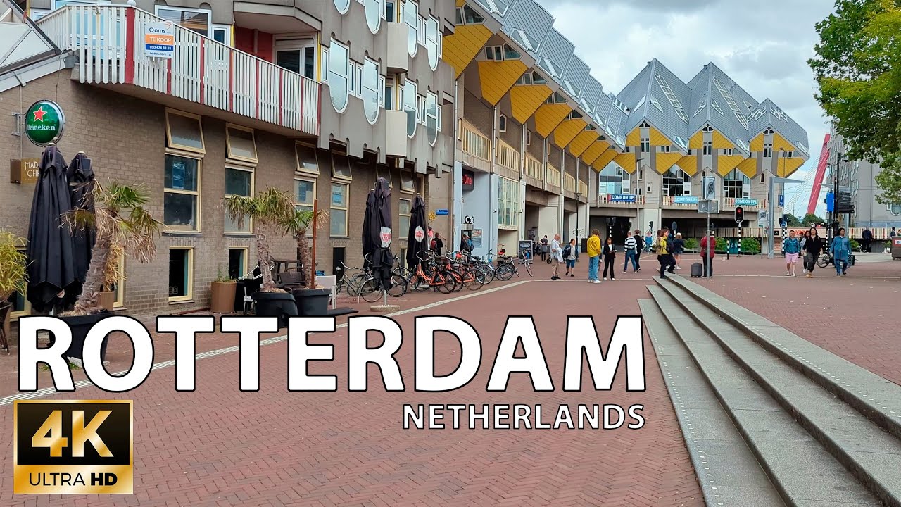 Rotterdam — Center Walking Tour / Netherlands 🇳🇱 - 4K 60fps (UHD) - YouTube