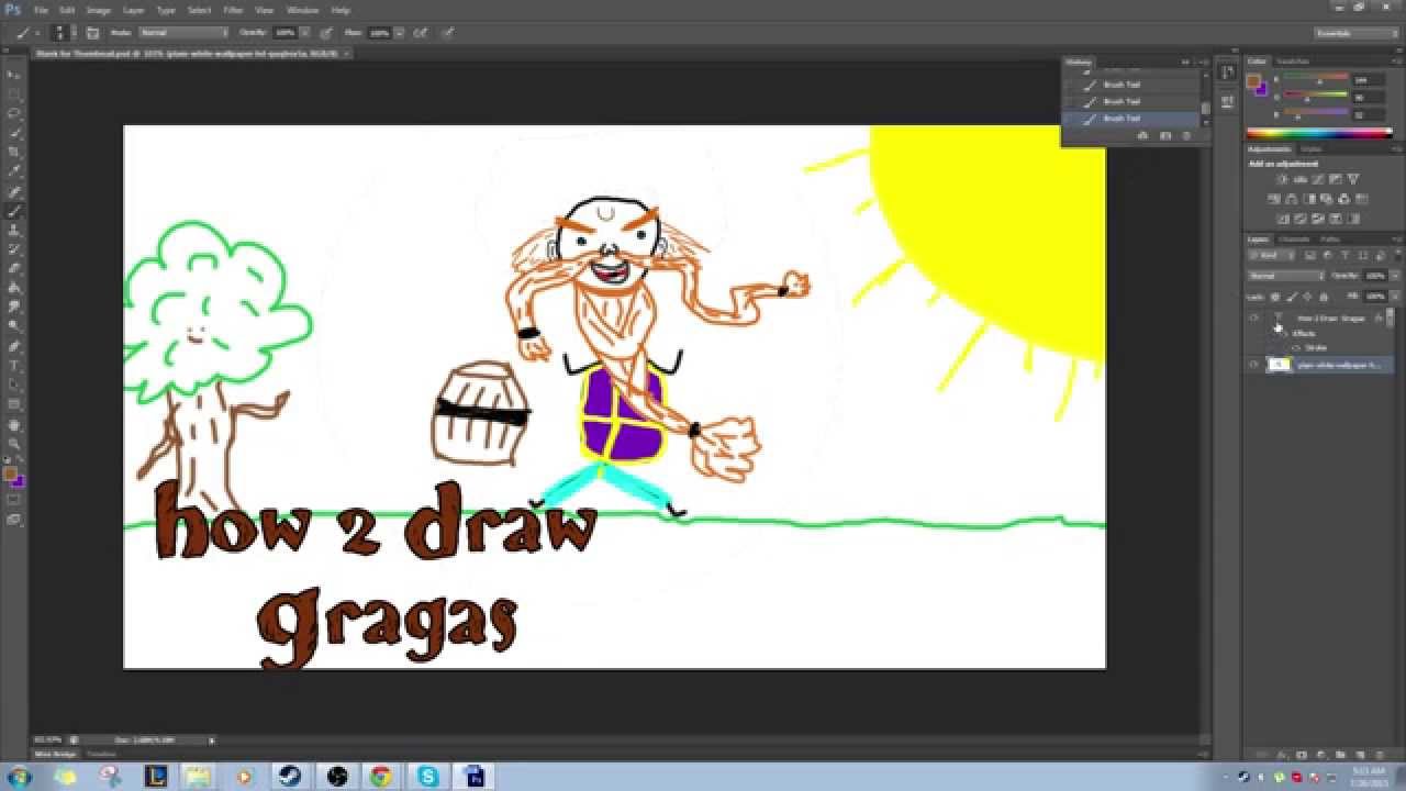 How to draw : Gragas at the Park - YouTube