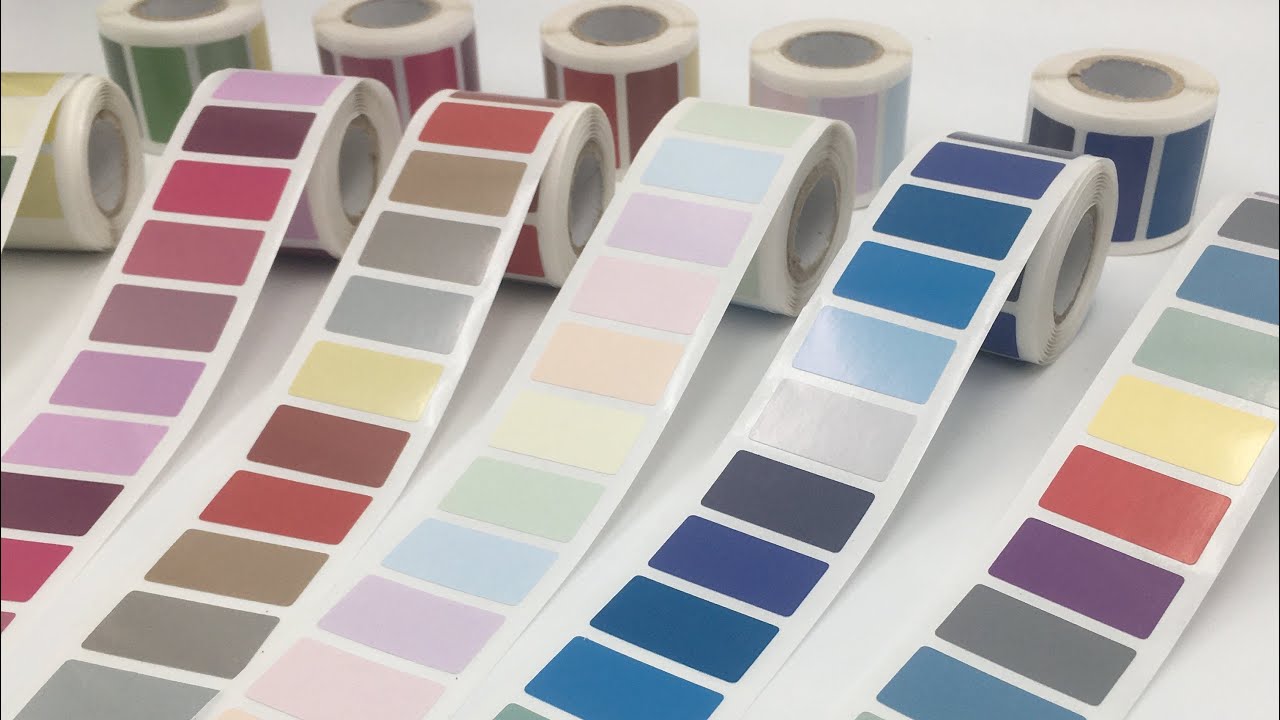 ETICHETTE MULTICOLORE DA STAMPARE IN AUTONOMIA PER PACKAGING ...