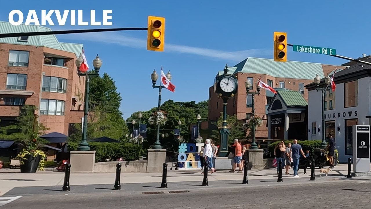 Downtown OAKVILLE Ontario CANADA 2022 - 4K Summer Walk - YouTube