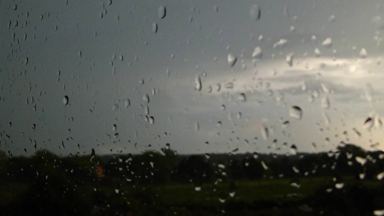 Thunder Storm through a rainy window. - YouTube
