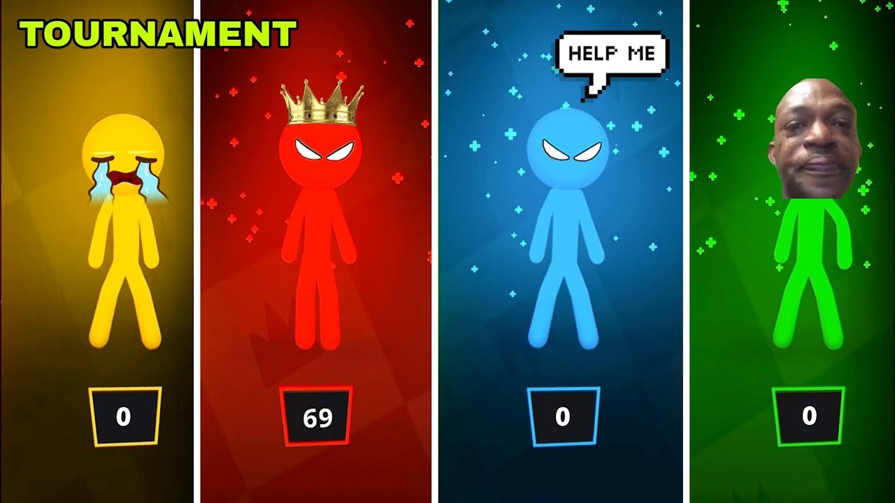 Stickman Party : 1 2 3 4 Player TOURNAMENT / GamePlay / Stickman Party ...