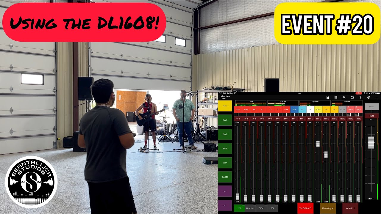 Event #20- Last Minute Gig With the DL1608! Clay Creek - YouTube