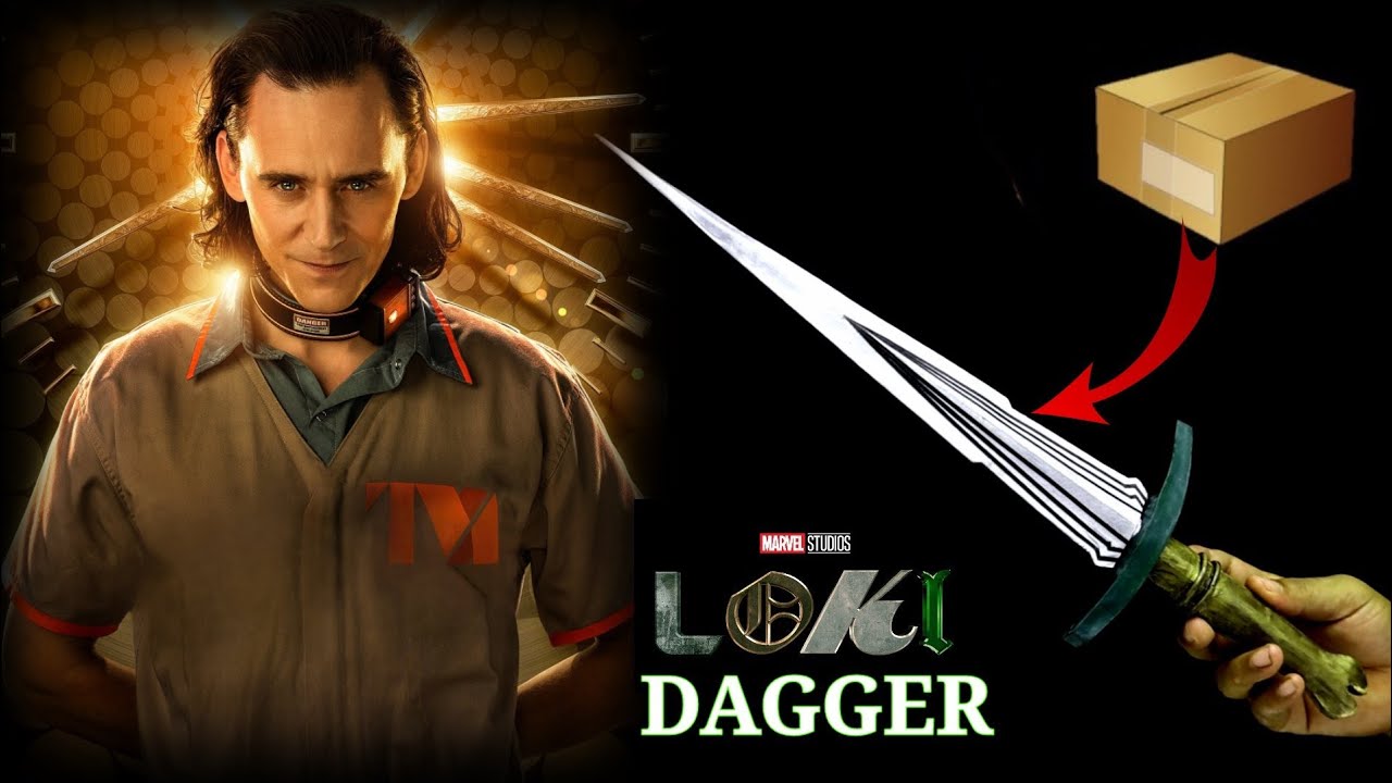 How to make loki's dagger with cardboard || DIY Loki's dagger tv series ...