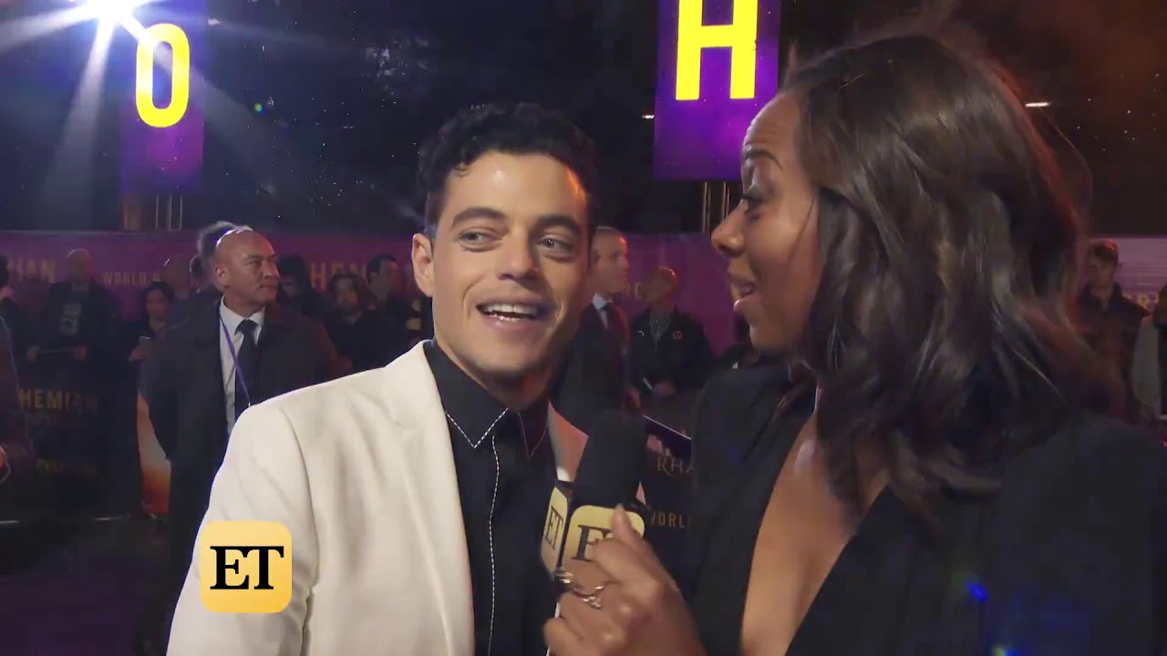Rami Malek interview at 'Bohemian Rhapsody' premiere - YouTube