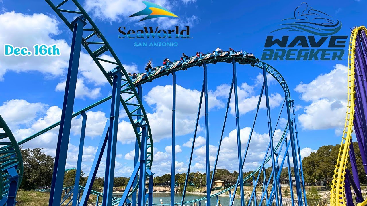 WAVE BREAKER: THE RESCUE COASTER - SeaWorld San Antonio - Dec. 16th ...