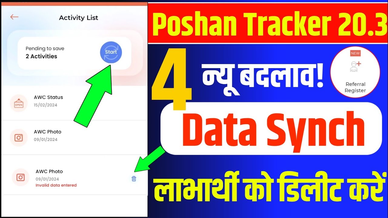 Poshan Tracker latest updated version 20.3 | Aadhaar verification is ...