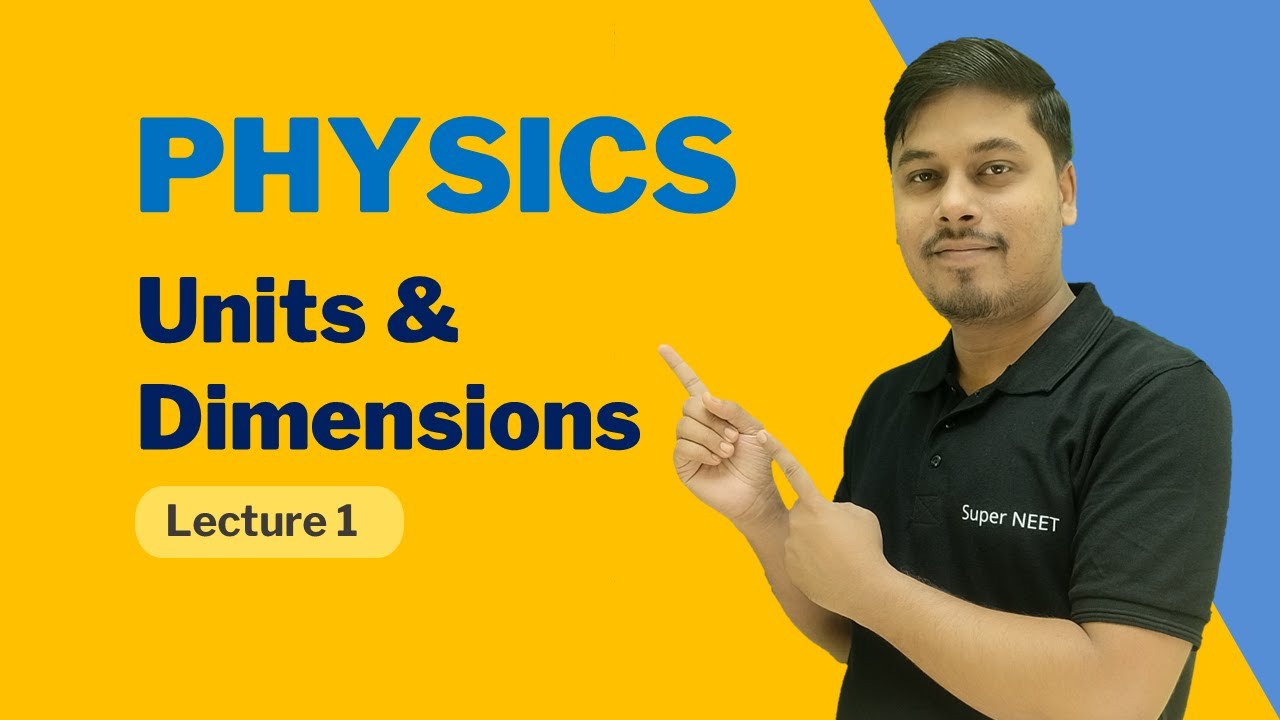 Physics| Units & Dimensions L1| Target NEET 2025| #neet2025preparation ...