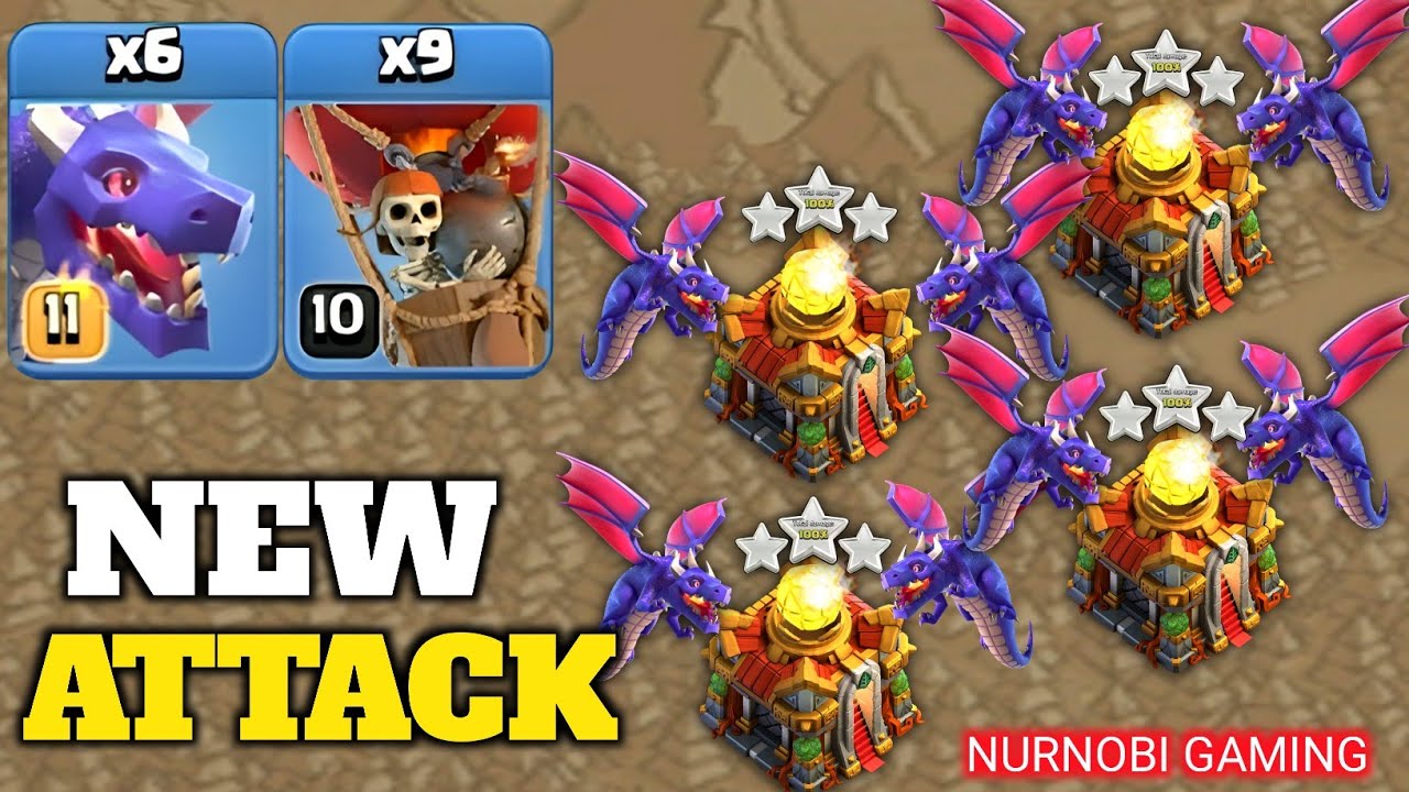 NEW HYDRA Attack Strategy Th16 Guide - Dragon With Dragon Rider Attack ...