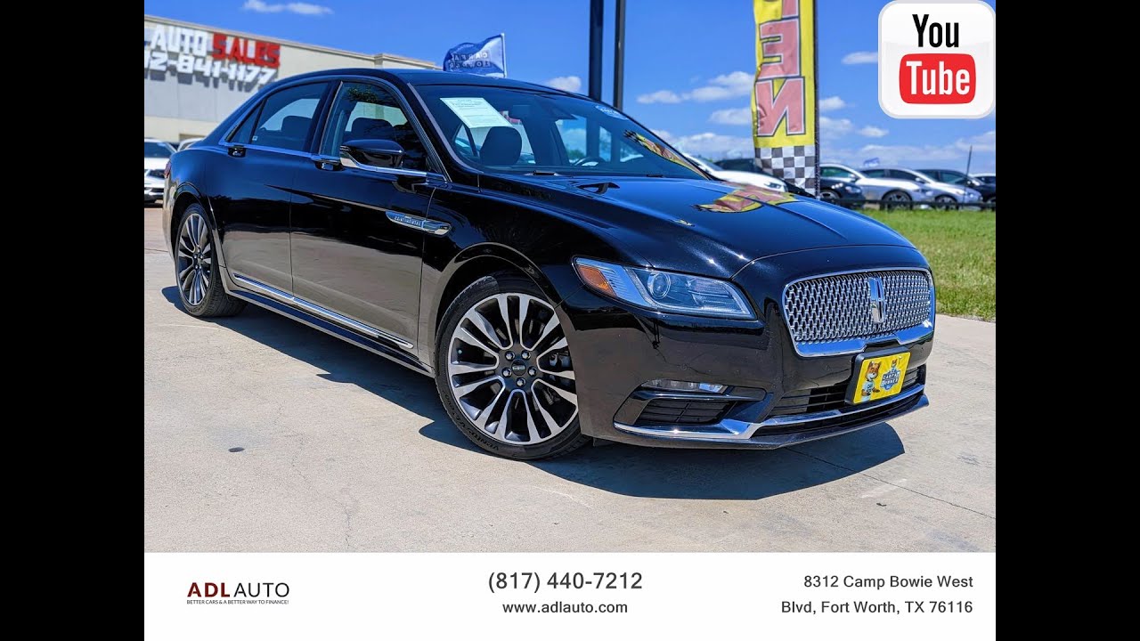 Niko at ADL Auto Sales | Reviewing our 2019 Lincoln Continental - YouTube