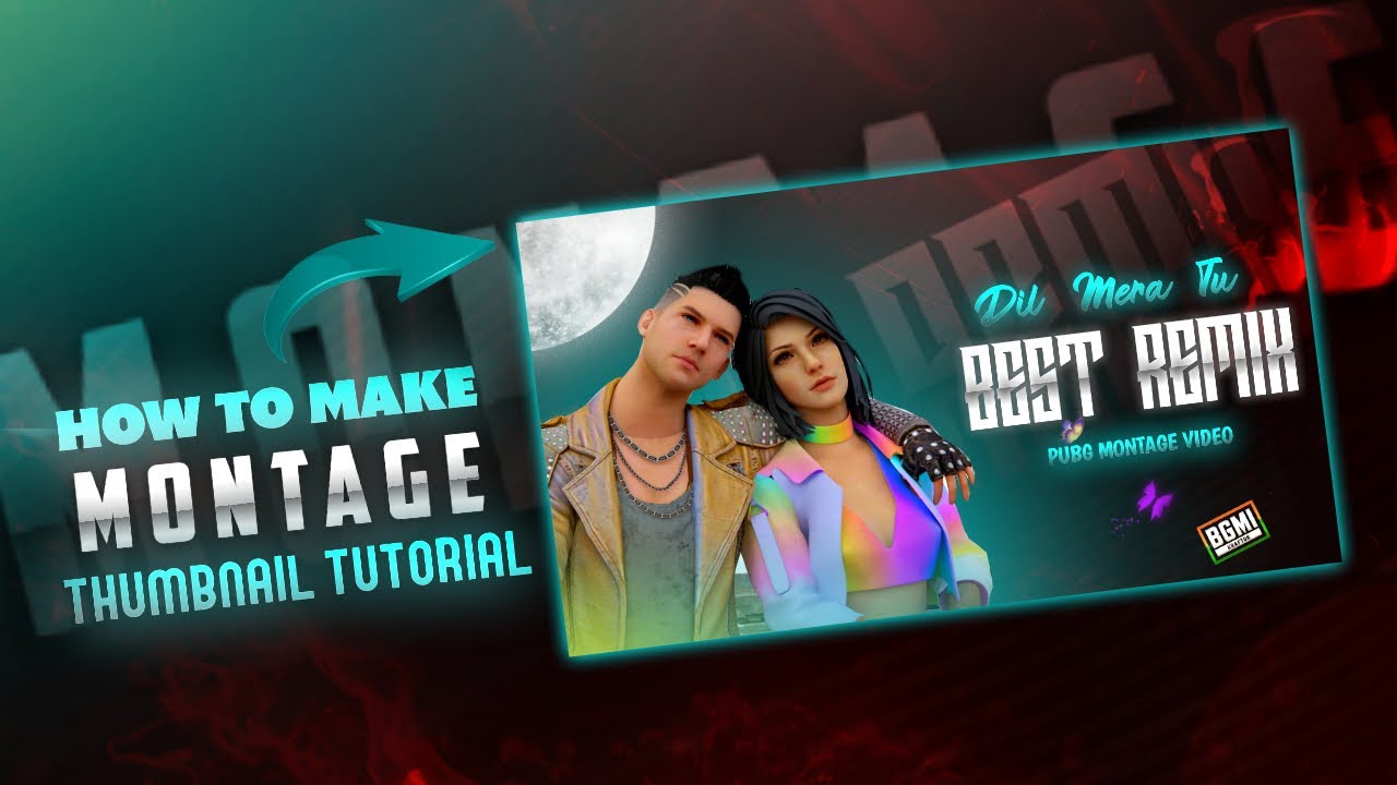 🔥Make You 3D Montage Thumbnail Fro YouTube channel / How to Montage ...