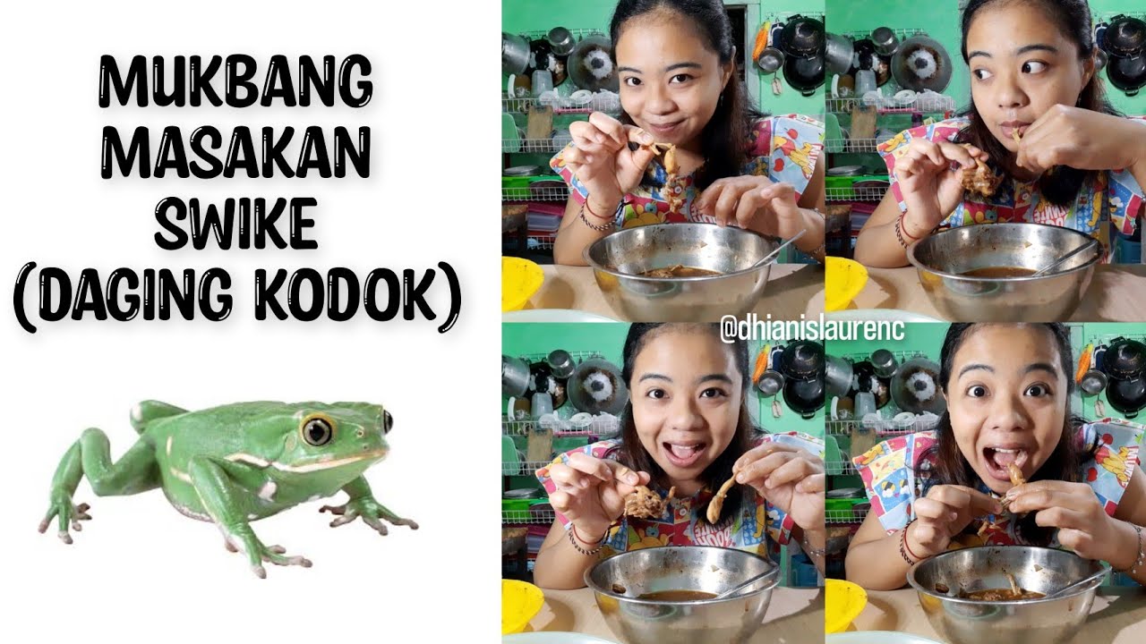 Mukbang SWIKE & PEPES TELUR KODOK (KATAK) kuliner ekstrem oleh2 dari ...