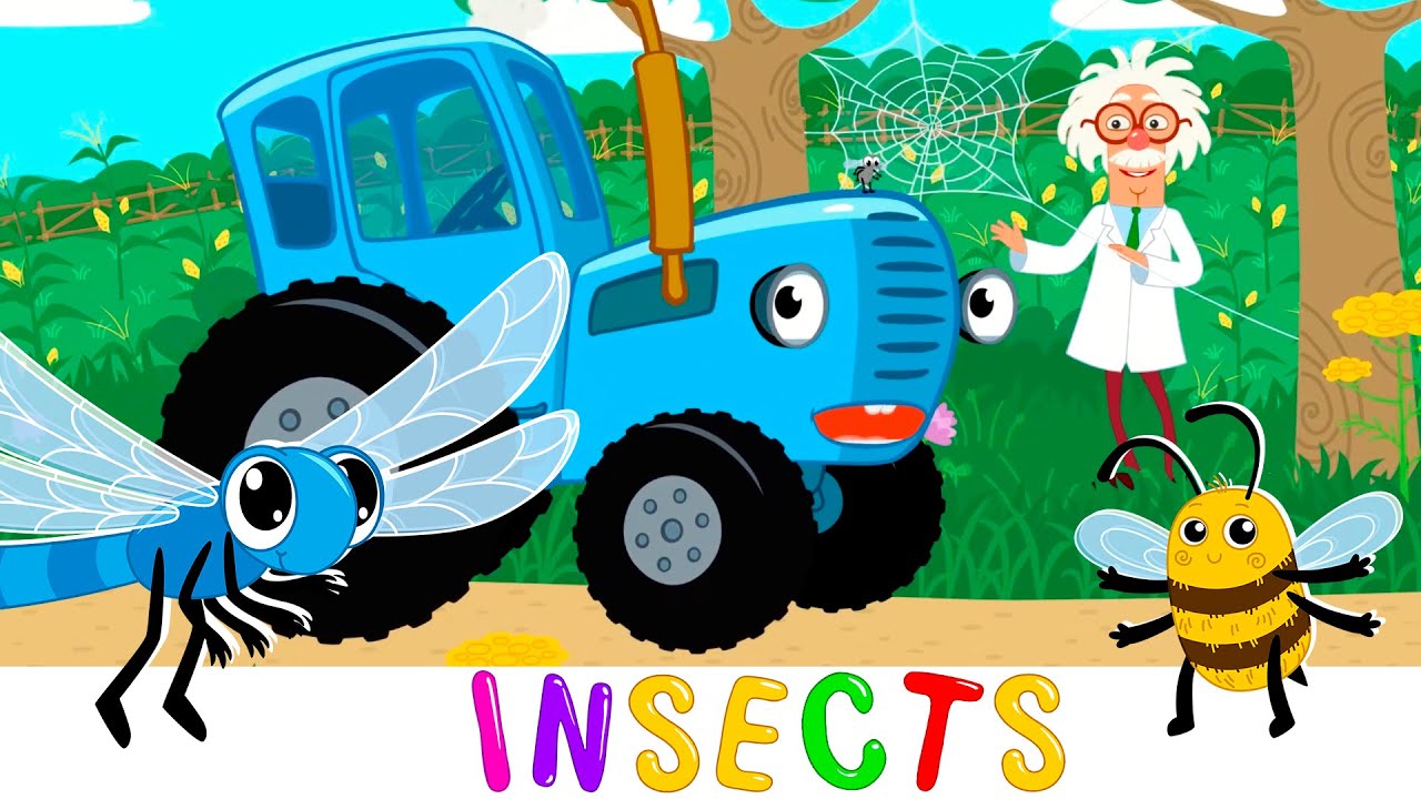 Insects and Bugs Kids Song - Blue Tractor Songs & Cartoons - YouTube