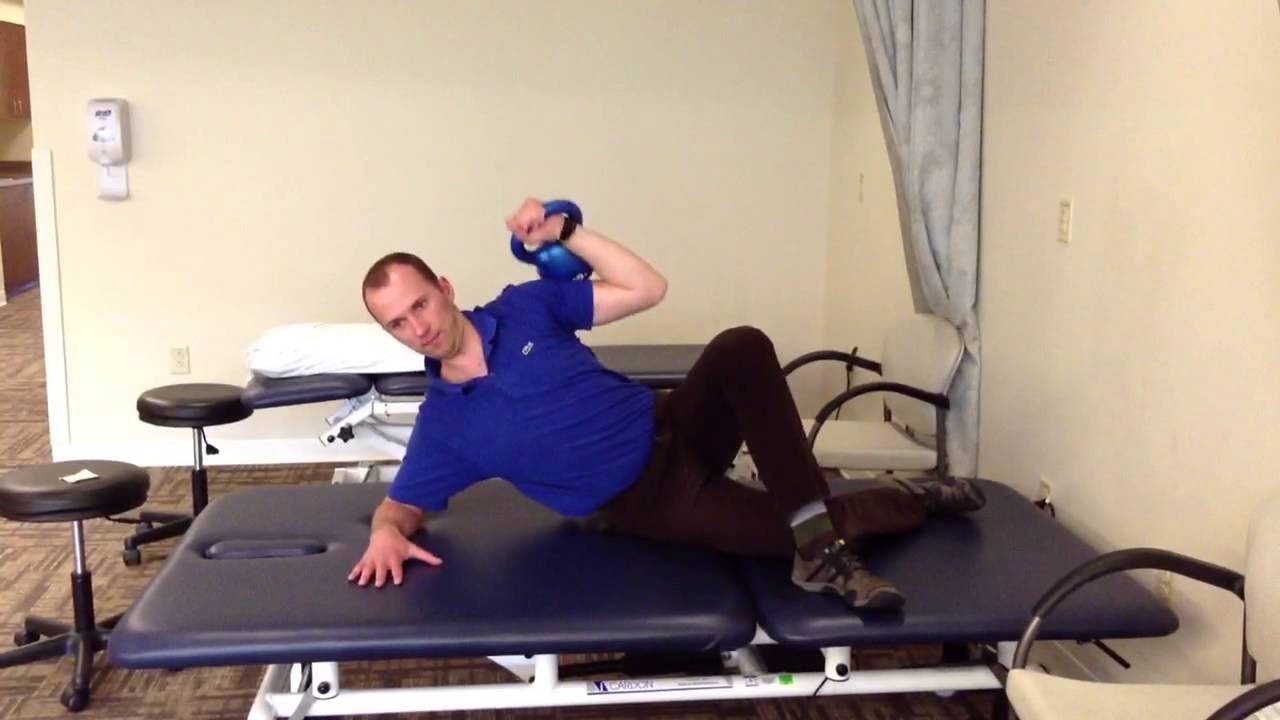 Oblique sit press - YouTube