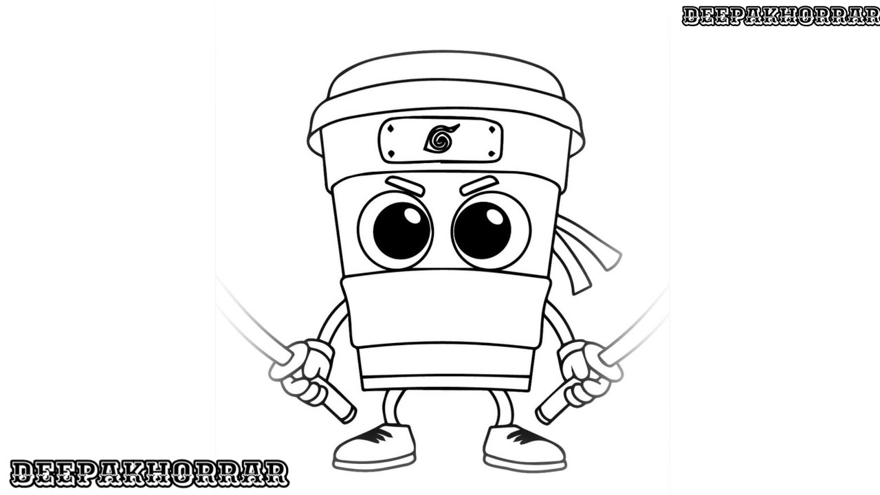 How to Draw Cappuccino Assasino | kids esiy drowing coppocino memeStep ...