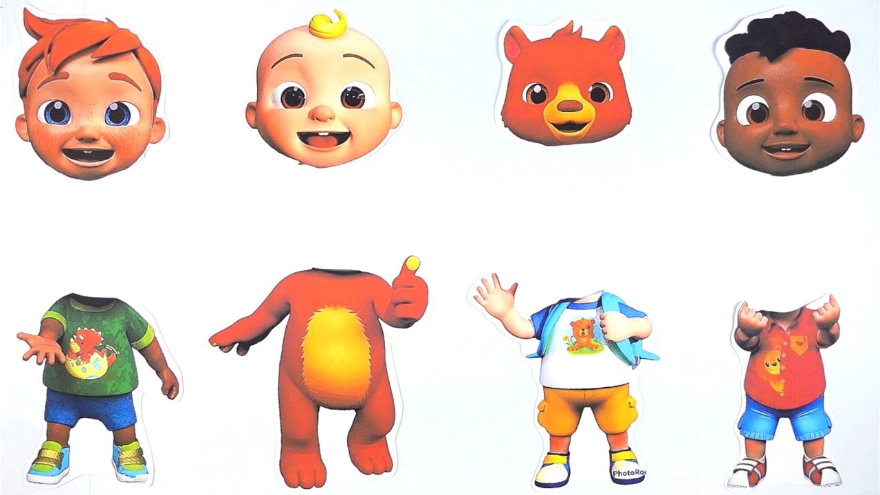 COCOMELON | Match the Head | Video for Kids | Wrong Heads Game ...