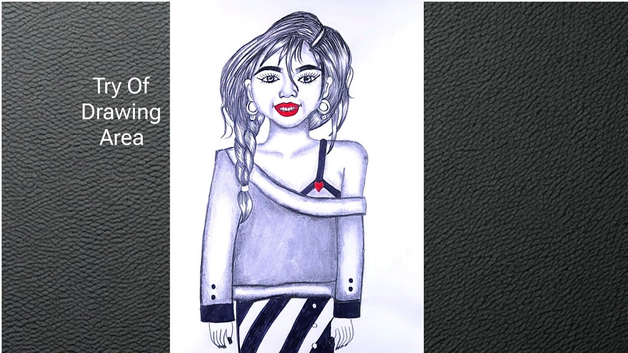 How to draw a beautiful Teenage Girl || Easy Girl drawing for Beginners ...