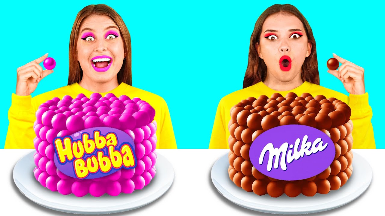 蛋糕装饰挑战 | 很棒的廚房食譜 BaRaDa Challenge - YouTube