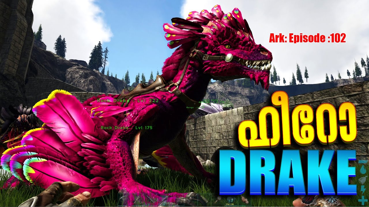 ARK: SURVIVAL EVOLVED| PART - 102 | ഹീറോ DRAKE |BEHIND THE SCENES ...
