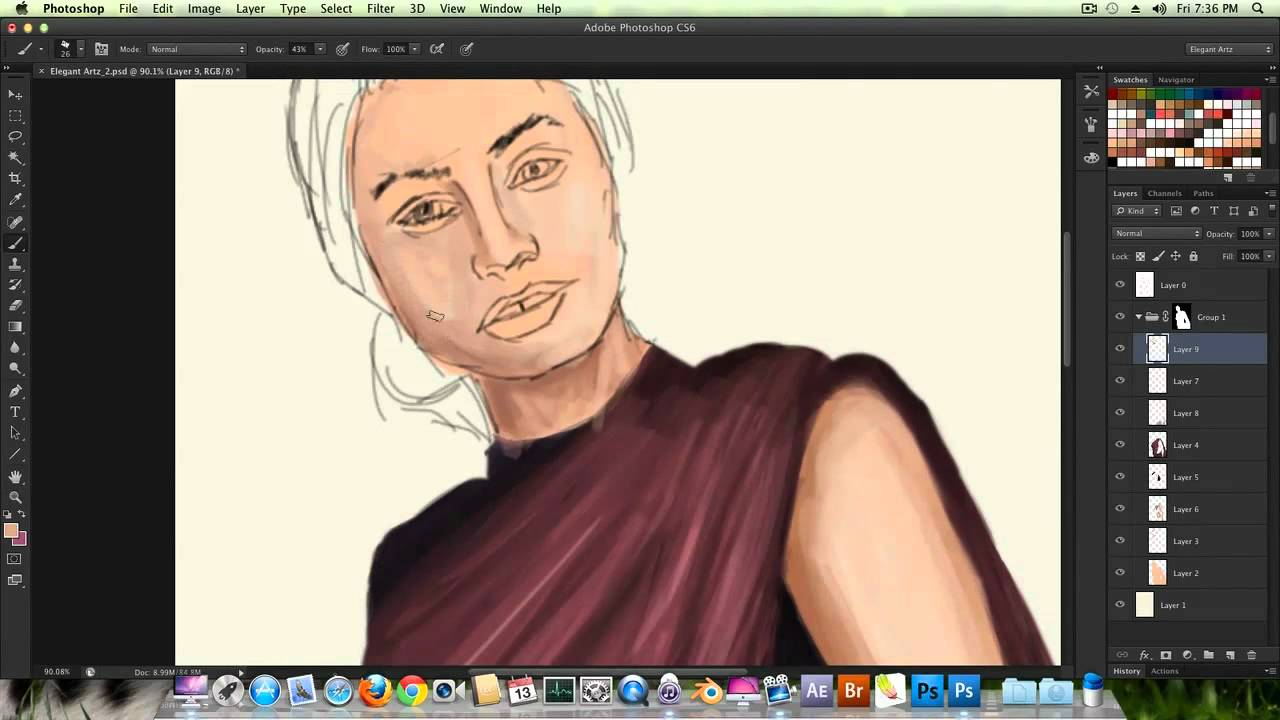 Photoshop Color rendering - YouTube