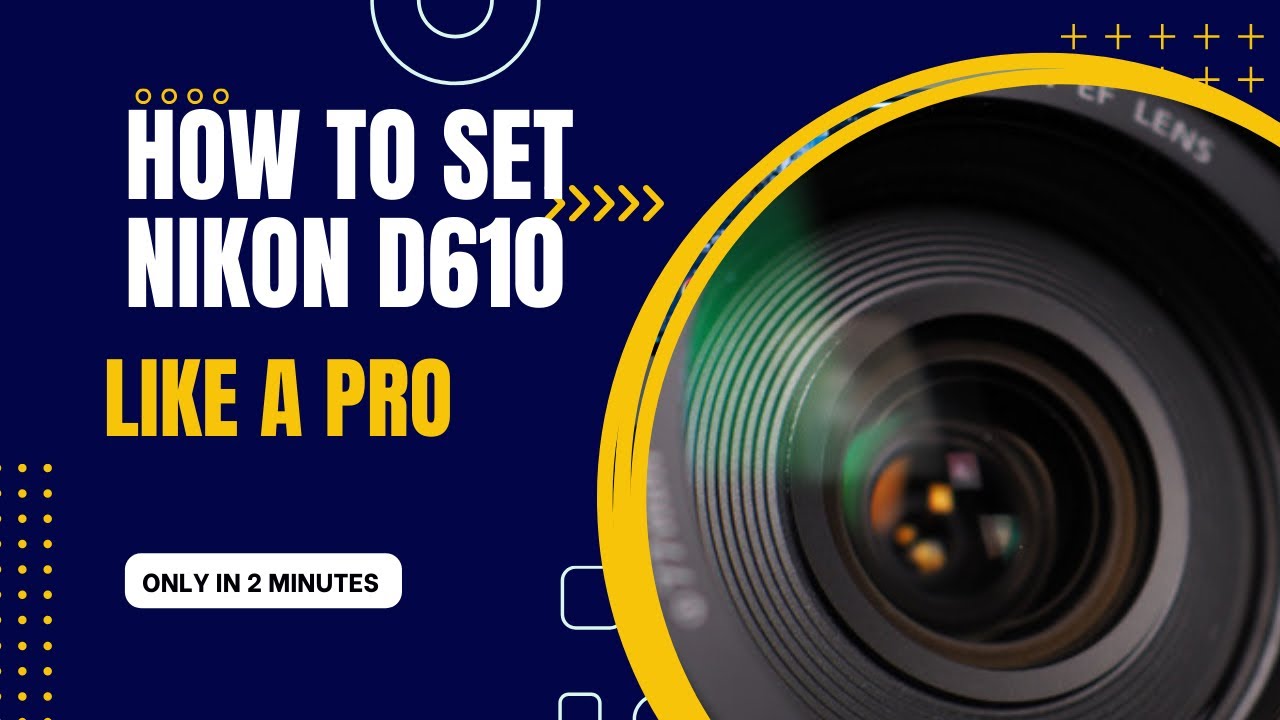 How to set your Nikon d610 for indoor photography - YouTube