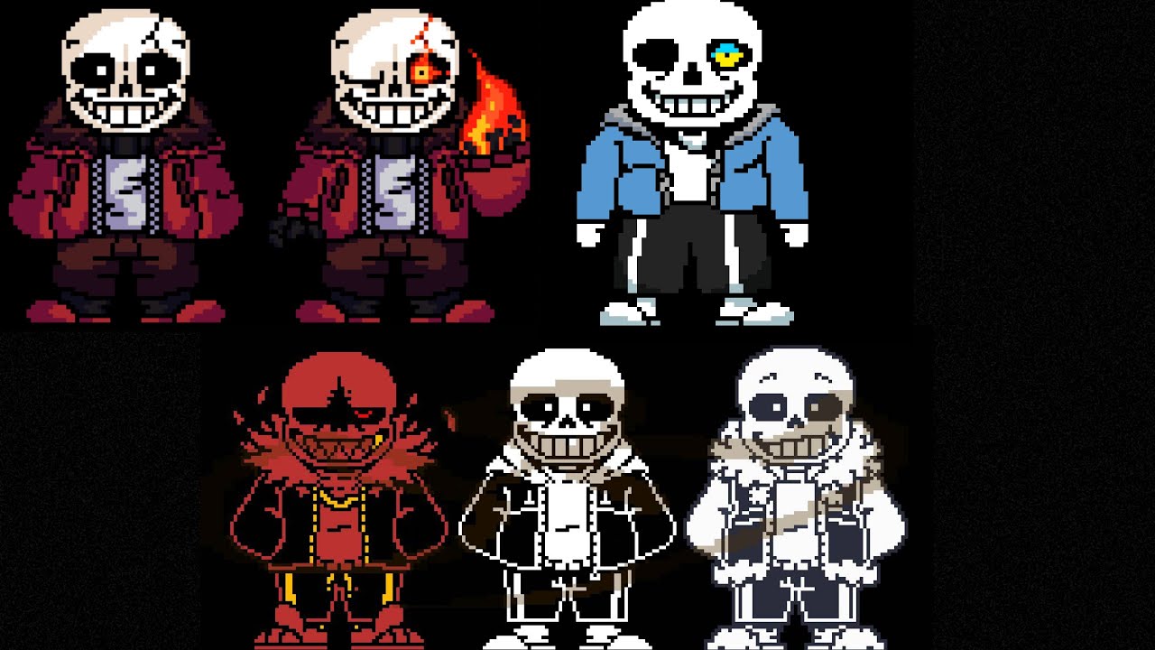 Some Character Showcase[Sans AUs Fighter](Part 1) - YouTube