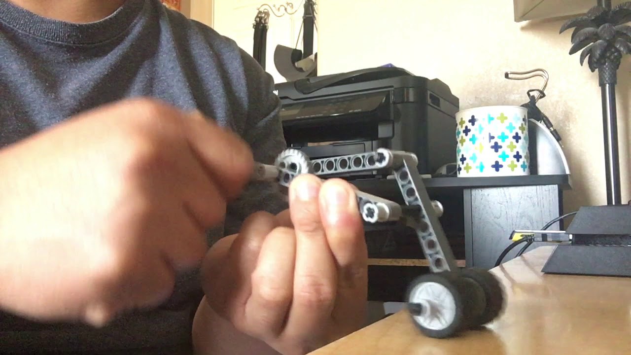 ME425 HW 1 P1 - Slider-Crank Lego Mechanism - YouTube