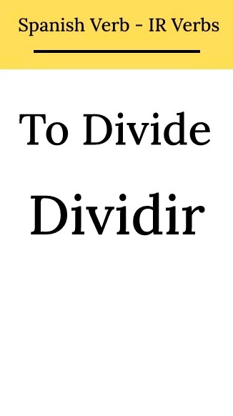 Learn How to Say the Verb "To Divide" in Spanish | #shorts #spanish ...