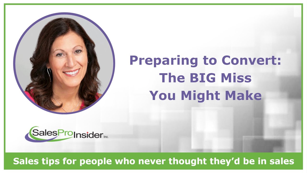 Preparing to Convert: The BIG Miss You Might Make - YouTube